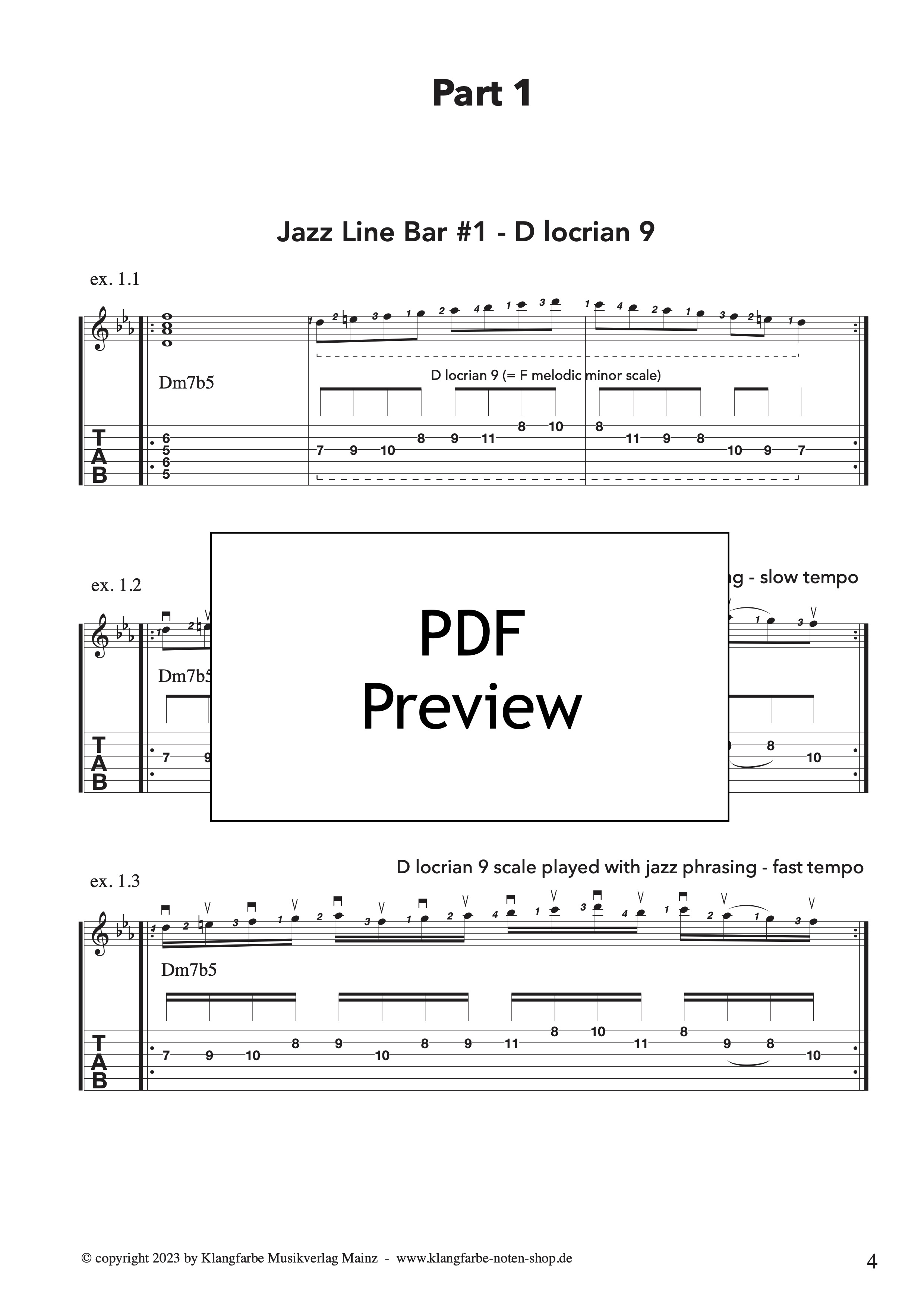 Klangfarbe Musikverlag Noten Shop - How to play "long jazz runs"